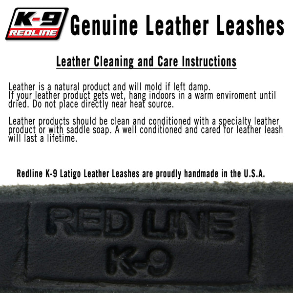 Redline K-9 Double Handle Latigo Leather Leash – Redline K-9 Canada
